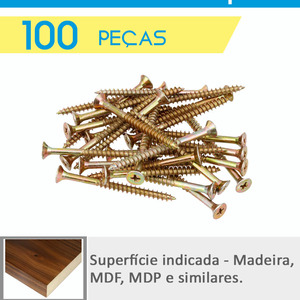 Parafuso Grande Philips 6,0 X 100 Mm Chipboard 100 Pecas | Leroy Merlin