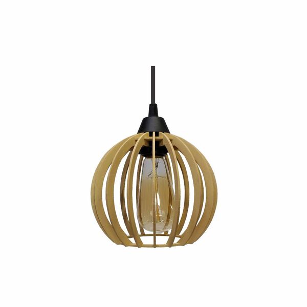 Pendente Em Madeira - Micro Ball Light - Marfim | Leroy Merlin