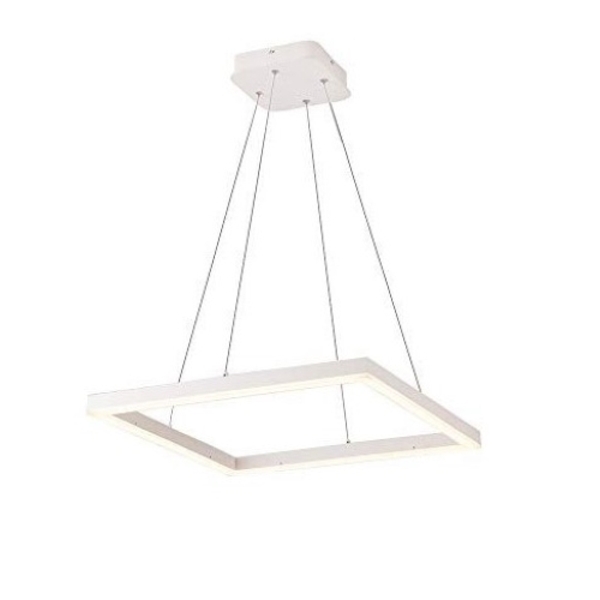 Pendente Moderno Slim Quadrado Perfis P/ Fita Led (inclusa) - Branco ...