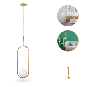 Pendente Pendulo 778/1 Dourado-ono-fosco | Leroy Merlin