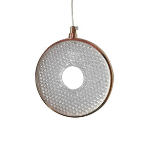 Pendente Redondo Dourado Com Acrílico 15 5cm Led 7w 3200k Bivolt ...