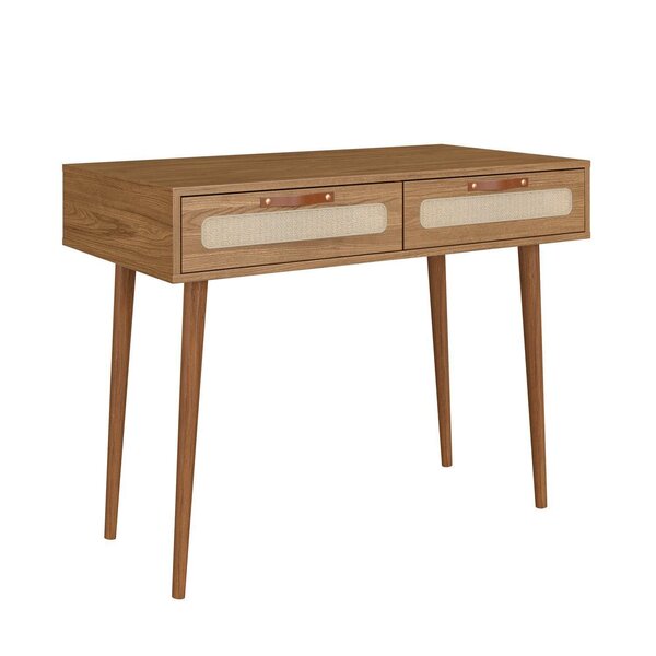 Penteadeira Com 2 Gavetas Retrô 77cm X 90cm Marrom/olmo Olmo | Leroy Merlin