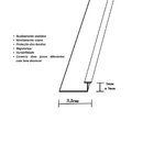 Perfil De Alumínio - Transição Slim 3-5mm Natural 3m | Leroy Merlin