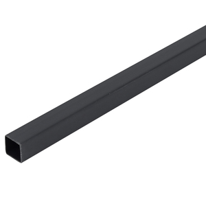 Perfil Quadrado PVC 2m x 25mm Preto Tecnoperfil | Leroy Merlin