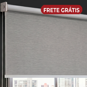 Persiana Blackout Cinza 2,35 Larg X 2,70 Alt - Bloqueia Luz - Rollflex ...
