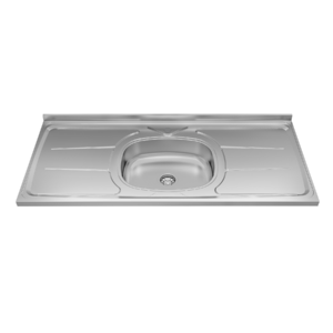 Pia de Cozinha Aço Inox 120cm Ghel Plus | Leroy Merlin
