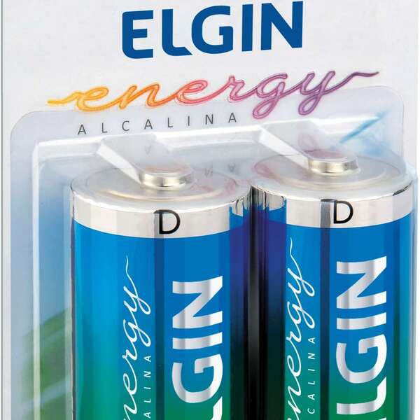 Pilha Alcalina Grande D 10 Blisters X 2un Elgin | Leroy Merlin