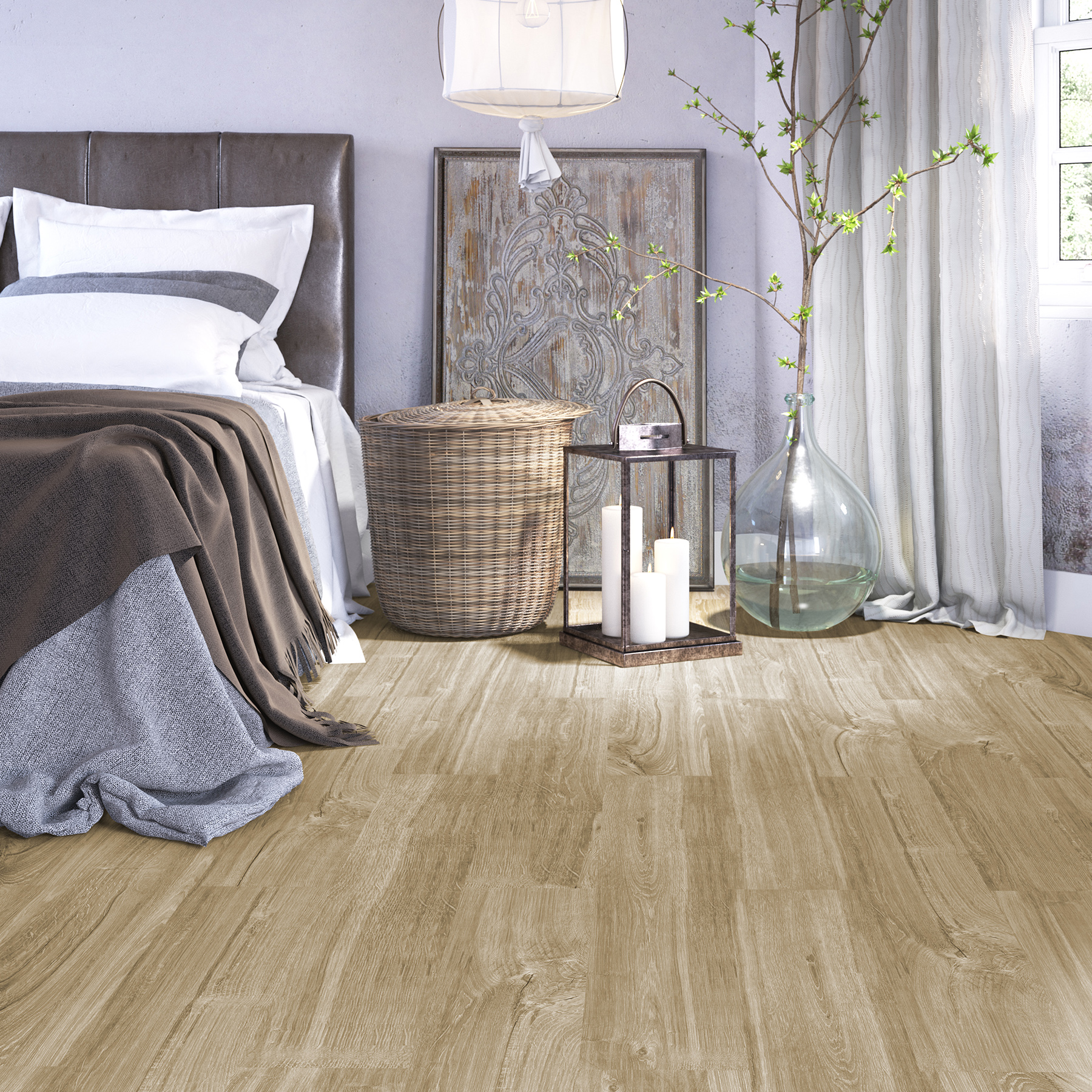 Piso Laminado Nature Siena 134x18,7cm 7mm Click Durafloor | Leroy Merlin