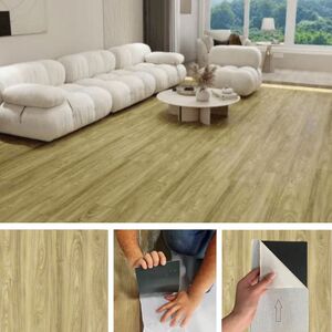 Piso Vinilico Autocolante Maior Garantia, Alto Trafego 5m² Jacaranda ...