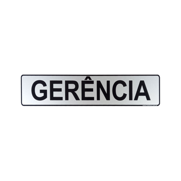 Placa Acrilica Gerência Adesiva 25x5 Cm Resistente | Leroy Merlin