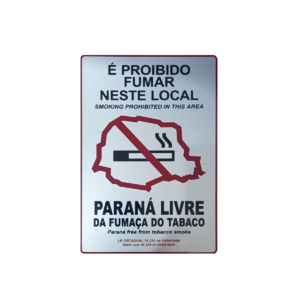 Placa Adesiva Sinalização Indicativa Proibido Fumar Neste Local ...