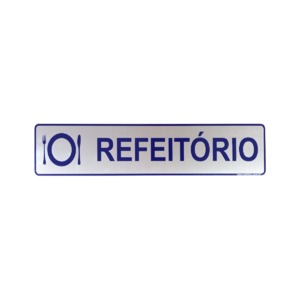 Placa Adesiva Sinalização Refeitório 25x5 Cm Informativa | Leroy Merlin