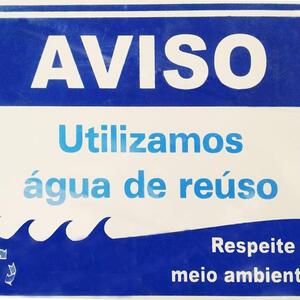 Placa Aviso Água Reúso Pvc Jaime | Leroy Merlin