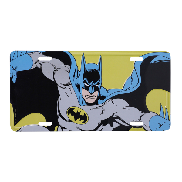 Placa Carro Aluminio Batman Amarelo/azul 30x0,06x15cm | Leroy Merlin