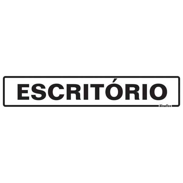Placa De Sinalização Escritório 5x25cm | Leroy Merlin