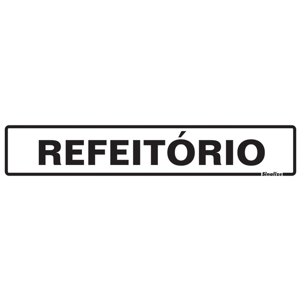 Placa De Sinalização Refeitório 5x25cm | Leroy Merlin