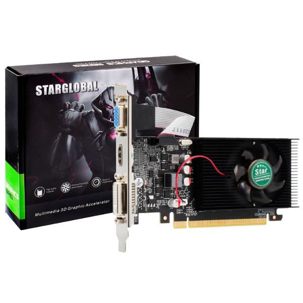 Placa De Video 2gb Gt610 Ddr3 64bit Vga/hdmi/dvi Low Profile Gt610-graphic Star | Leroy Merlin