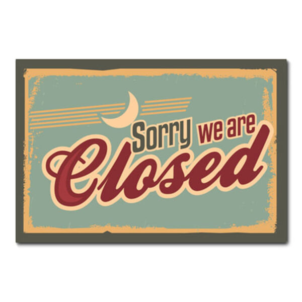 Placa Decorativa - Close - Fechado - 0642plmk | Leroy Merlin