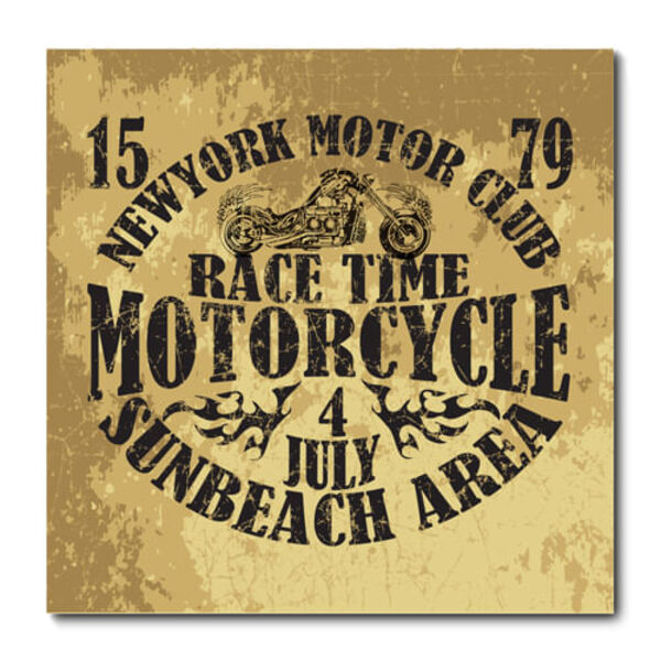 Placa Decorativa - Motorcycle - Moto - 1483plmk | Leroy Merlin
