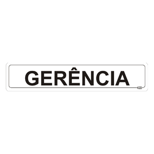 Placa "Gerência" Plástico 5x25cm | Leroy Merlin