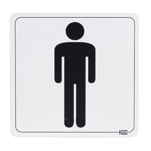 Placa "Homem" Plástico 15x15cm | Leroy Merlin