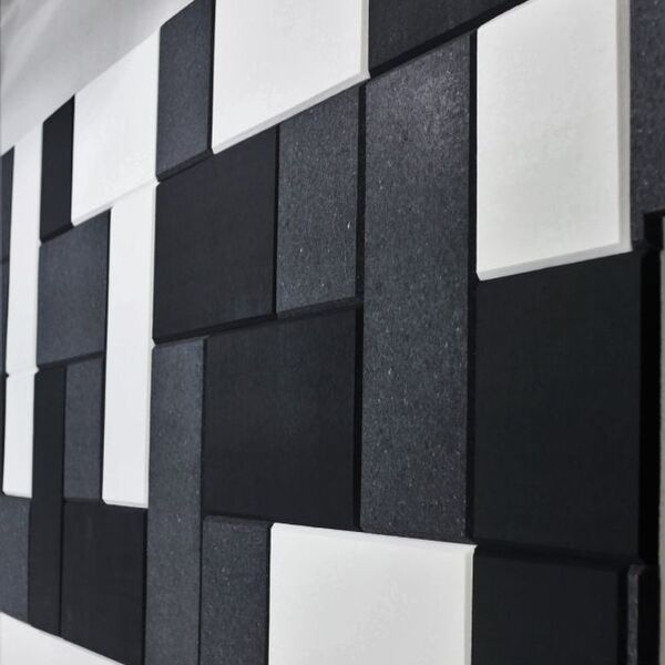 Placa Isolante Acústica para Parede e Teto Revest Ness Quadrado 60x60x5cm Preto Trisoft | Leroy ...