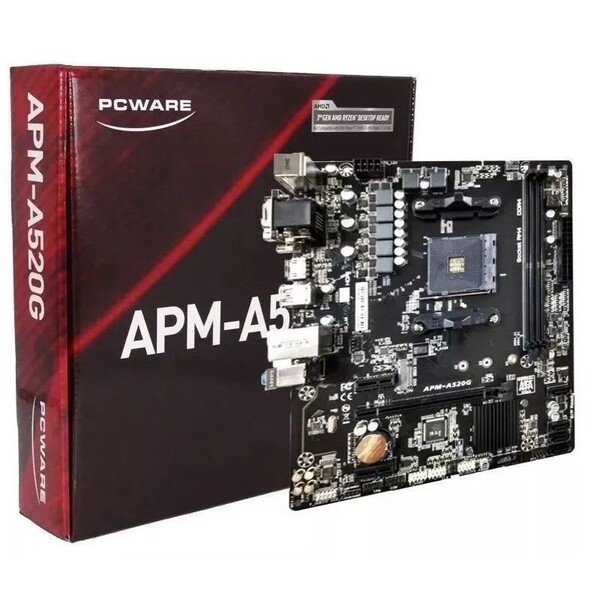 Placa Mae Pcware Apm-a520g Am4 Matx Ddr4 | Leroy Merlin