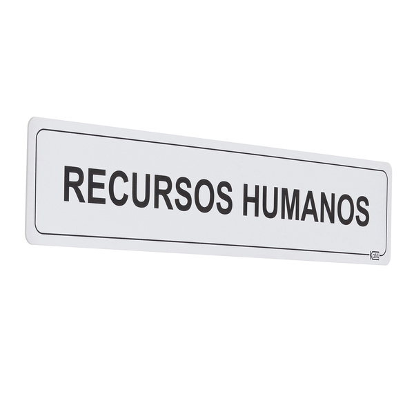 Placa "Recursos Humanos" Plástico 5x25cm | Leroy Merlin