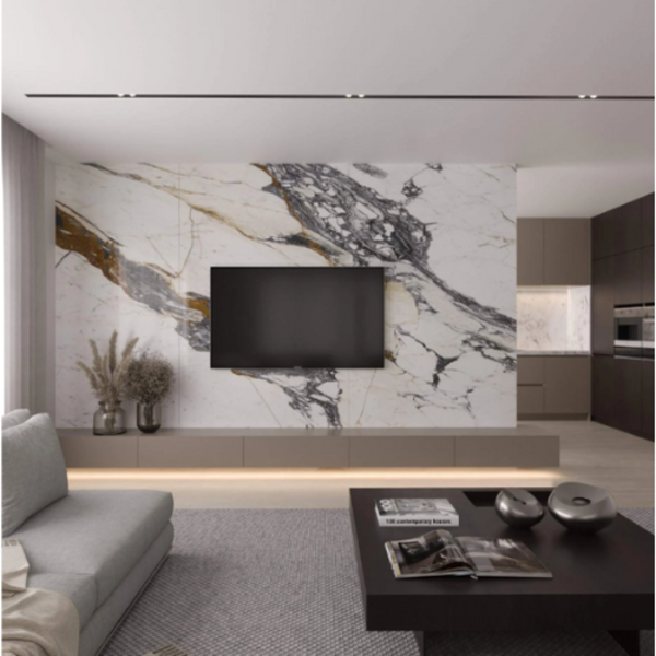 Placa Resina Imitação De Mármore Formix 3d - Arabescato Medida:2,60 X 1 ...