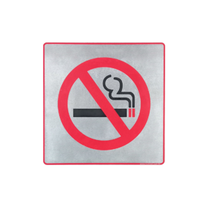 Placa Sinalização Aluminio Adesiva Alerta Proibido Fumar 15Cm | Leroy ...