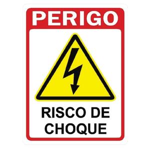 Placa Sinalização Risco De Choque | Leroy Merlin