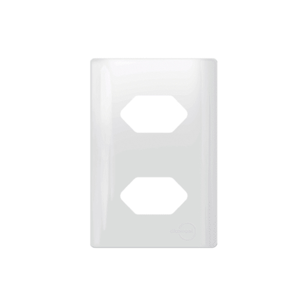 Placa tomadas 4x2 Tomada Dupla Novara Dicompel | Leroy Merlin