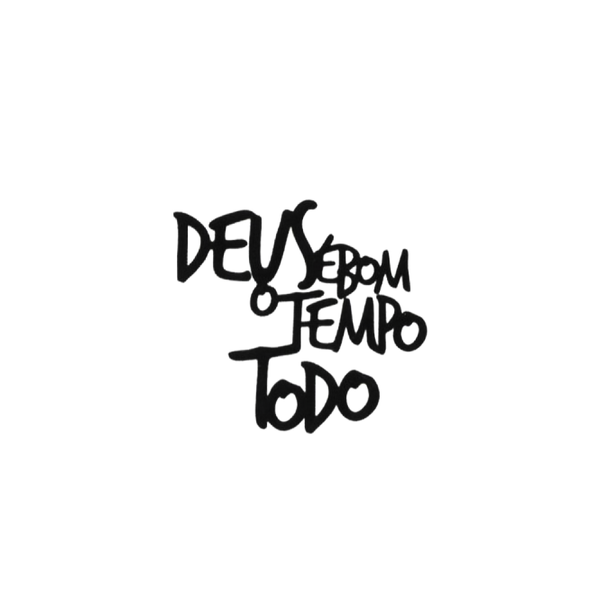 Placa Vasada Dizeres: Deus É Bom O Tempo Todo Mdf | Leroy Merlin