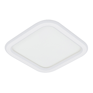 Plafon LED Quadrado Branco 30cm Plástico e Aço Slin Hevvy | Leroy Merlin