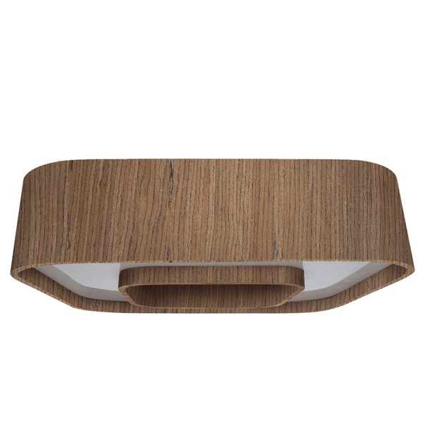 Plafon Madeira Arredondado Anel 60cm - 8 Luzes Imbuia | Leroy Merlin