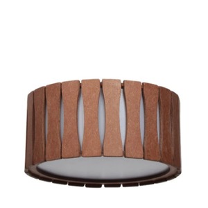 Plafon Madeira Ripado Redondo Natural 35cm | Leroy Merlin