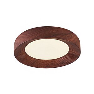 Plafon Nordecor Veta Bin 90023 50cm Led Dimerizável Imbuia Bivolt ...