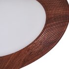 Plafon Nordecor Veta Bin 90023 50cm Led Dimerizável Imbuia Bivolt ...