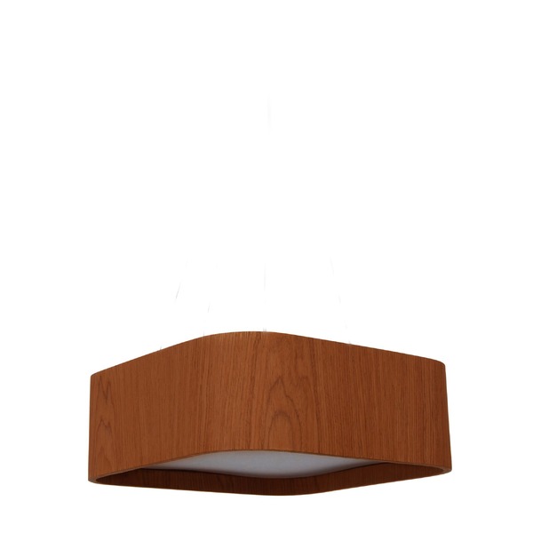 Plafon Wood Quadrado Arredondado 40x40cm 4 Luzes - Mel | Leroy Merlin
