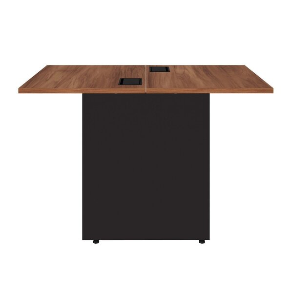 Plataforma Dupla Acoplar Pé Painel 90cm Nogal E Preto Yescasa Nogal ...