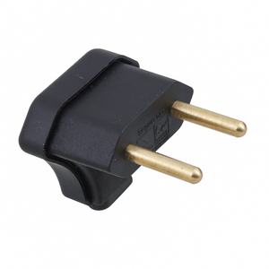 Plugue Macho 2Pólos 10A Preto Alumbra | Leroy Merlin