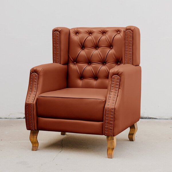 Poltrona Chesterfield Berger Caramelo | Leroy Merlin