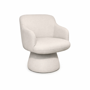 Poltrona Jade Base Cone Fixa Linho Areia - Nexta Casa | Leroy Merlin
