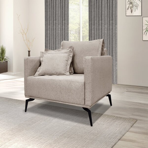 Poltrona Lion Linho Areia | Leroy Merlin