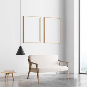 Poltrona Namoradeira Flávia 02 Lugares Tec 201 Nogueira | Leroy Merlin