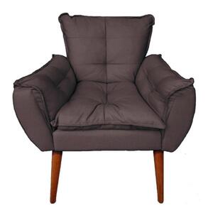 Poltrona Opala Suede Marrom | Leroy Merlin