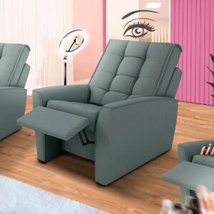 Poltrona Para Extensão De Cílios Cinza Suede Dominic Shop Jm | Leroy Merlin