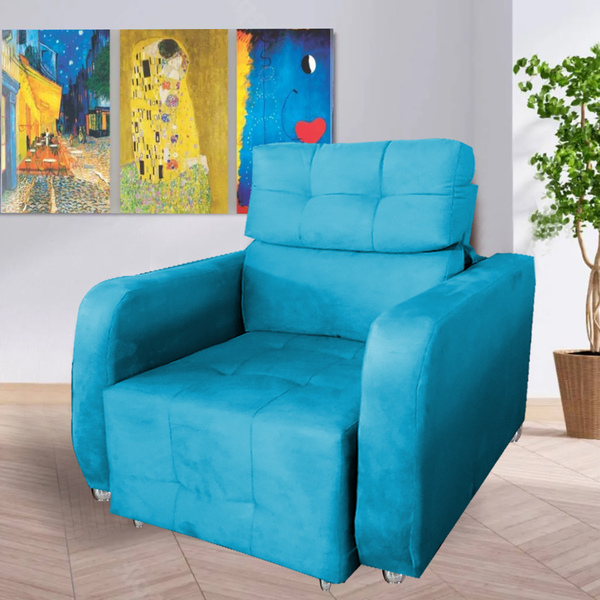 Poltrona Retratil E Reclinavel Safira Turquesa | Leroy Merlin