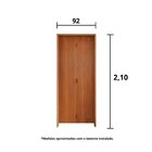 Porta Camarão Lisa Padrão Imbuia Batente Ecológico 11 Com Ferragens ...