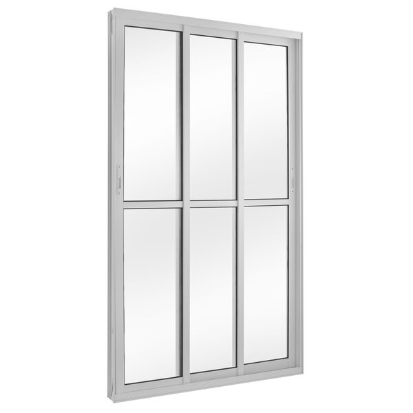 Porta Correr 3 Folhas Móveis Central Topsul 210x150cm Esquadrisul ...